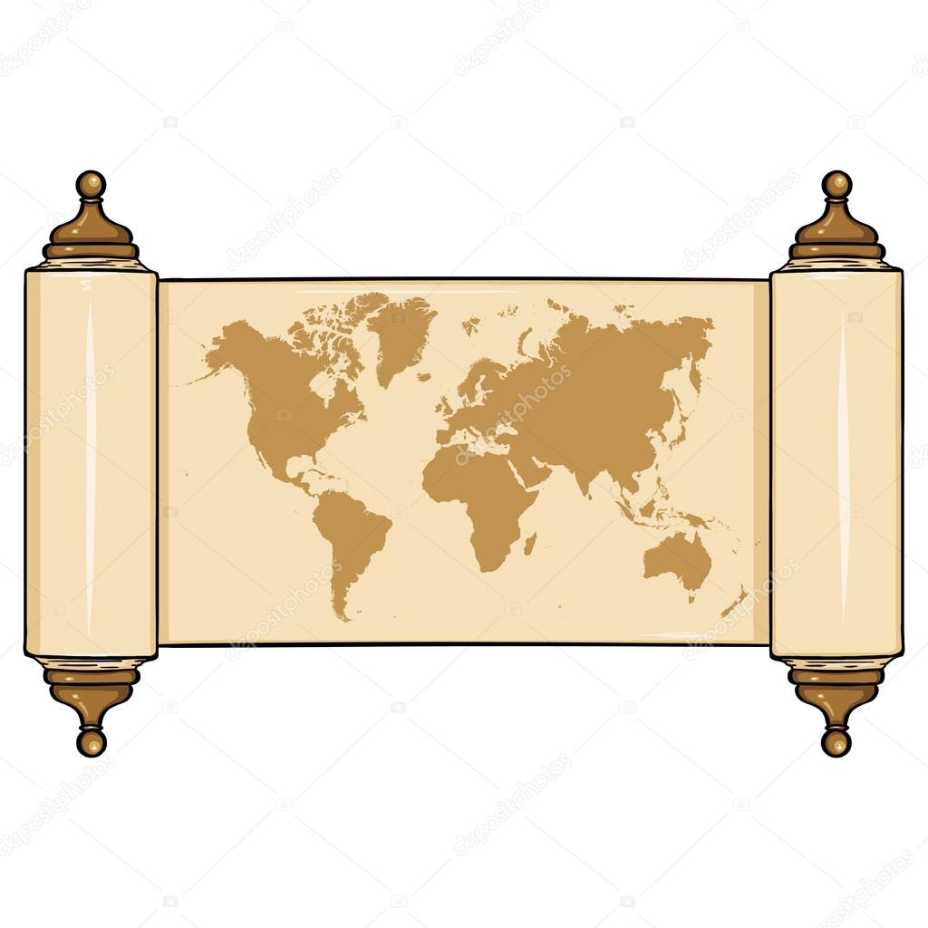 Hand drawn world map Stock Vector by ©nikiteev 98895756