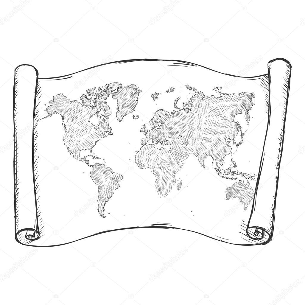 Mapa do Mundo Branco Vetor de ©nikiteev 98895968