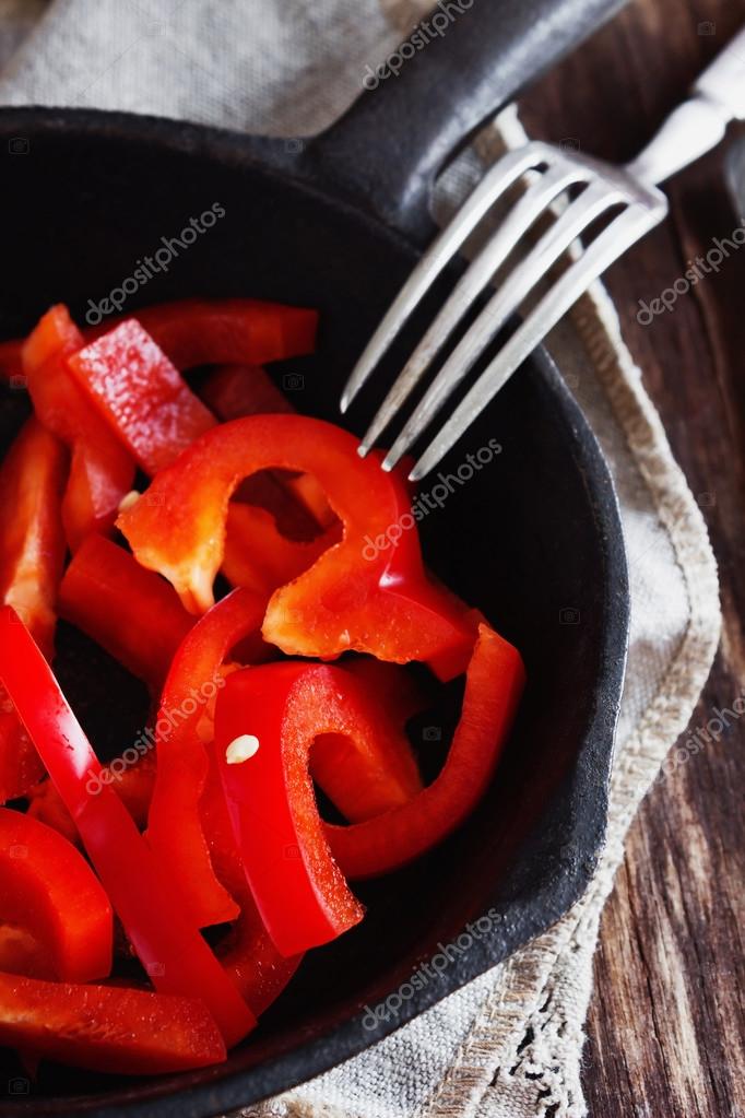 Slices of red paprika ⬇ Stock Photo, Image by © Saharosa39 #100866762