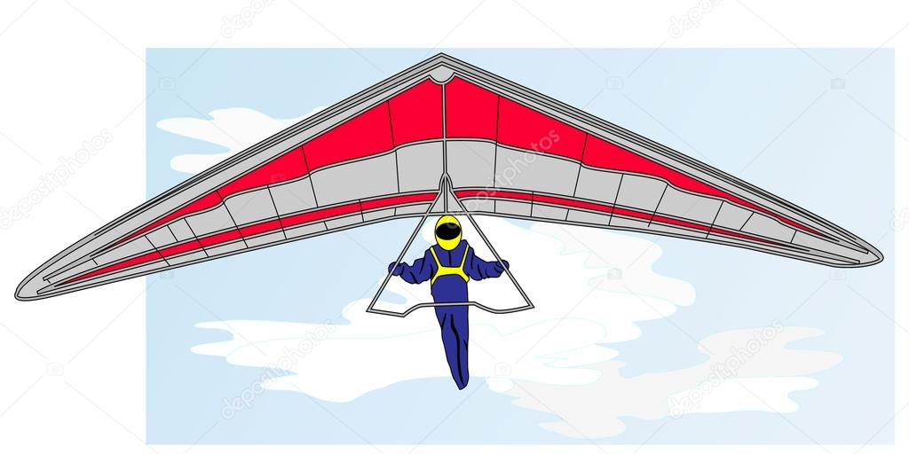 Vector de ala delta — Vector de stock © alekseyk1975 #106193464