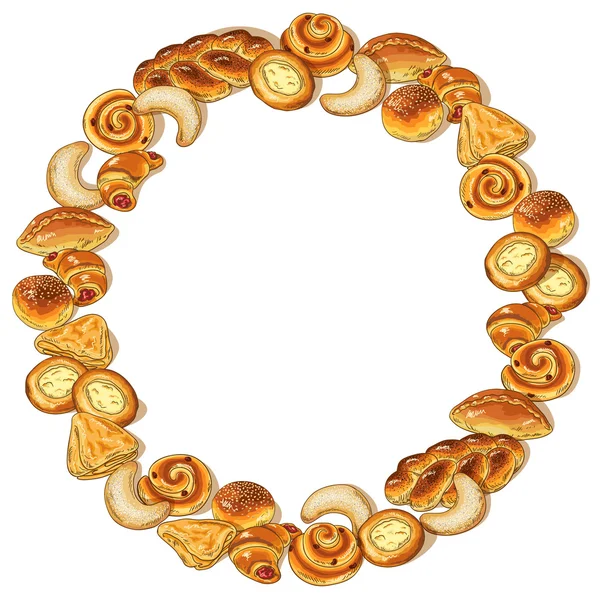 Round bagel frame Vector Art Stock Images | Depositphotos