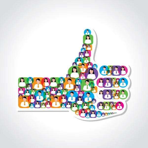 Colorful thumb up symbol Stock Vector Image by ©graphicsdunia4u #59546937