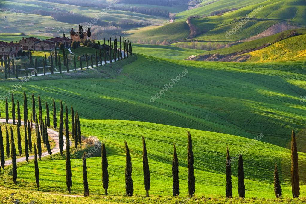 Magical journey fields of Tuscany – Stock Editorial Photo © Jaromatik ...