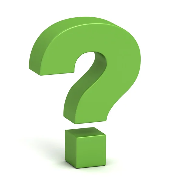Fragezeichen grün — Stockfoto #8823399