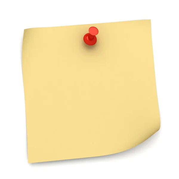 Post-it note & thumbtack — Stock Vector © haveseen #1874636