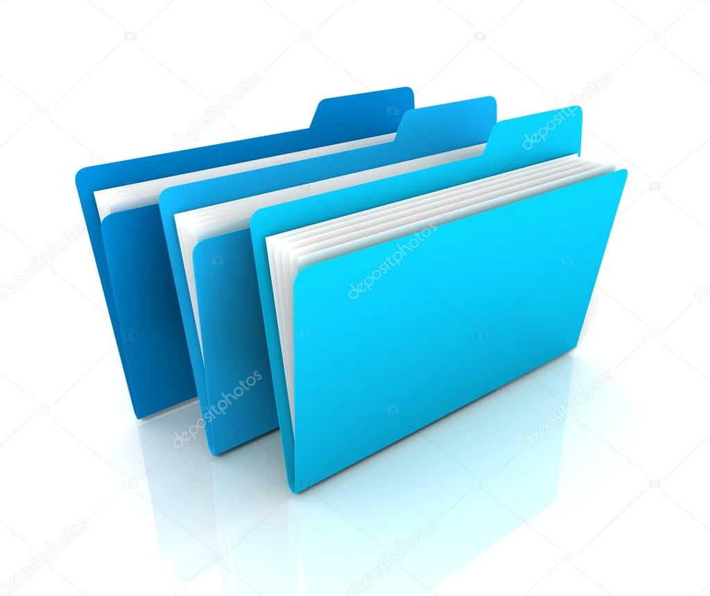 Folders concept illustration Stock Photo by ©mstanley 122750930