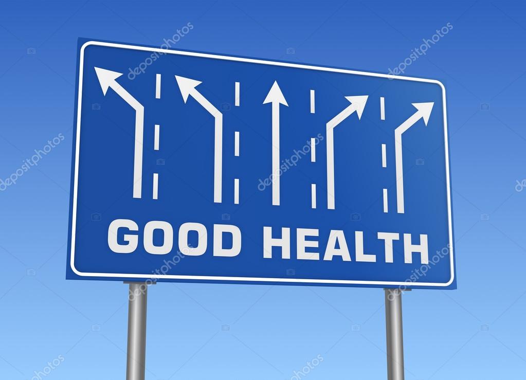 Good health road sign — Stock Photo © mstanley #123091966