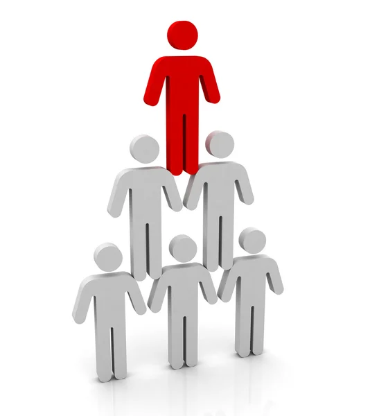Human pyramid concept illustration — Stock Photo © mstanley #122687910