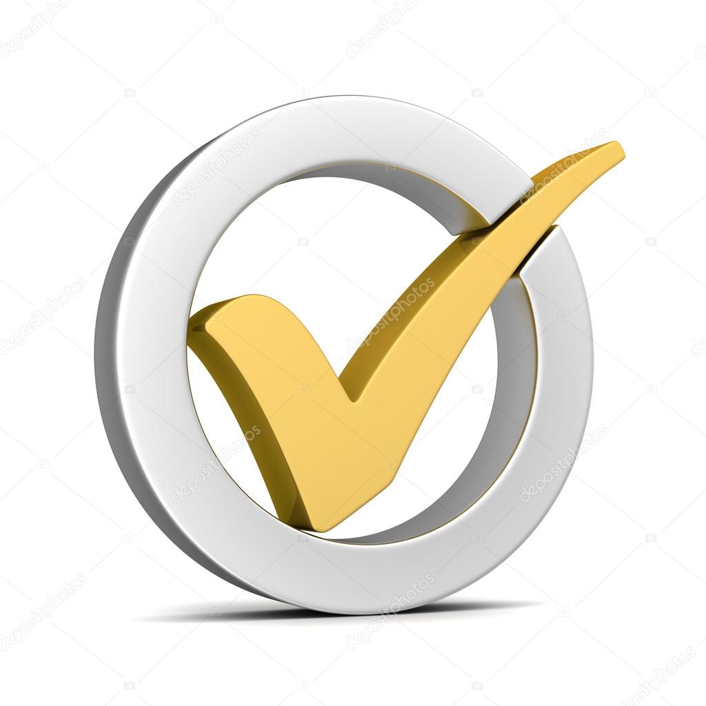 Check mark concept 3d illustration Stock Photo by ©mstanley 123420464