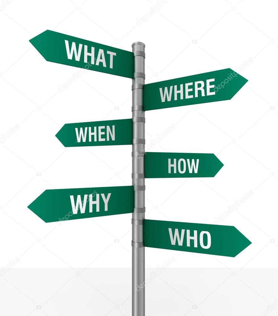 Questions direction signs concept 3d illustration Stock Photo by ...