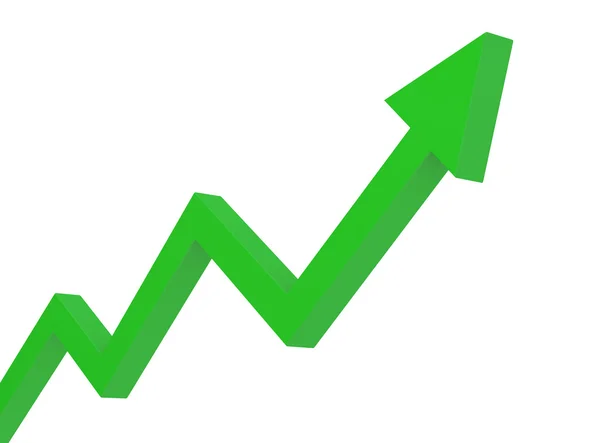 Green growth arrow chart icon, cartoon style — Stock Vector ... Green growth arrow chart icon, cartoon style — Stock Vector ...