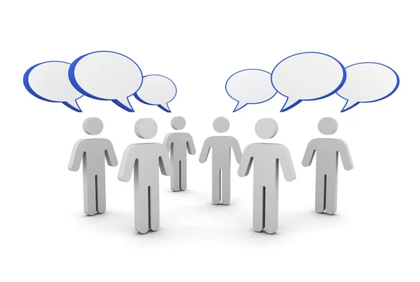 Diskussion Speech Bubbles 3d illustration — Stockfoto © mstanley #123793940