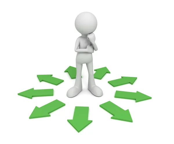 Which way to go concept 3d illustration Stock Photo by ©mstanley 123078122