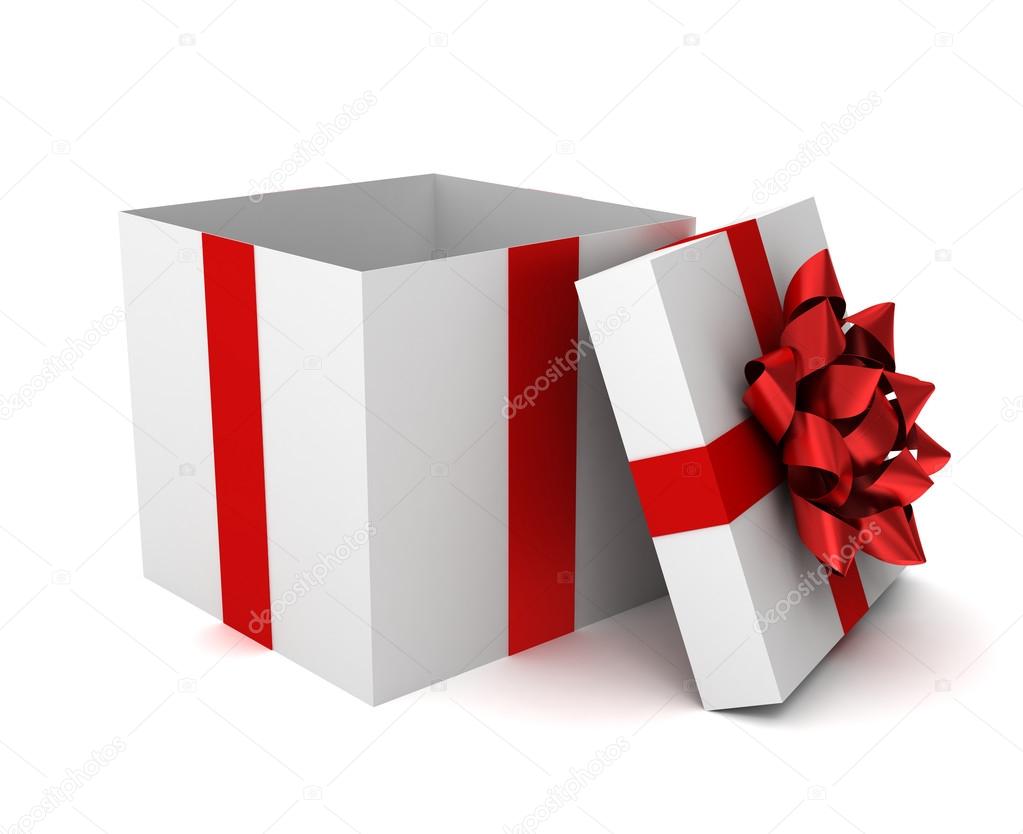 Opened gift box 3d illustration Stock Photo by ©mstanley 123724282