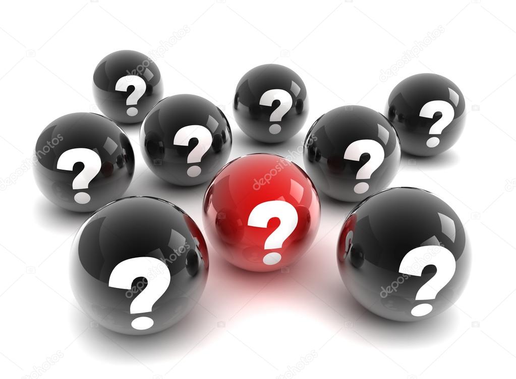 Questions concept 3d illustration Stock Photo by ©mstanley 123802200