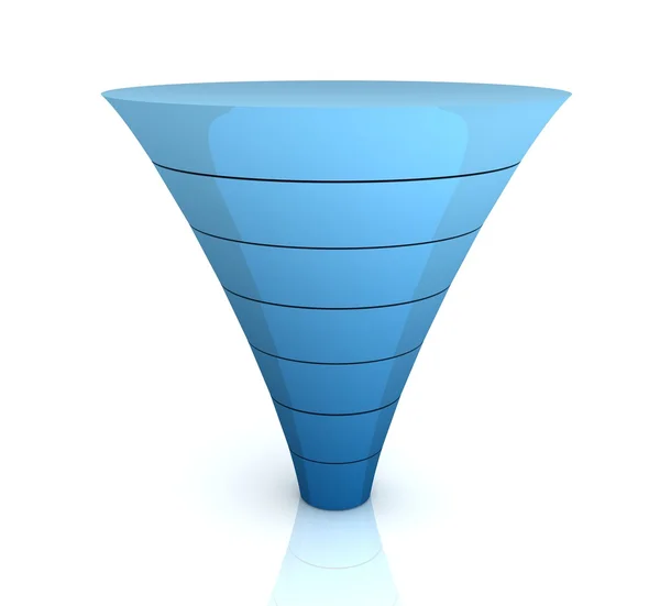Seperating funnel graph concept 3d illustration Stock Photo by ...