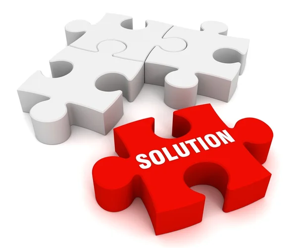 Solution puzzle concept illustration — Stock Photo © mstanley #122691234