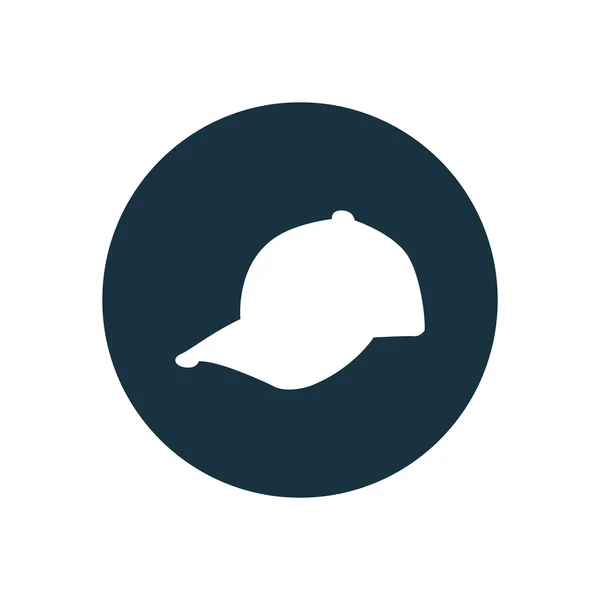 Baseball cap icon in a flat design in black color. Vector illustration ...
