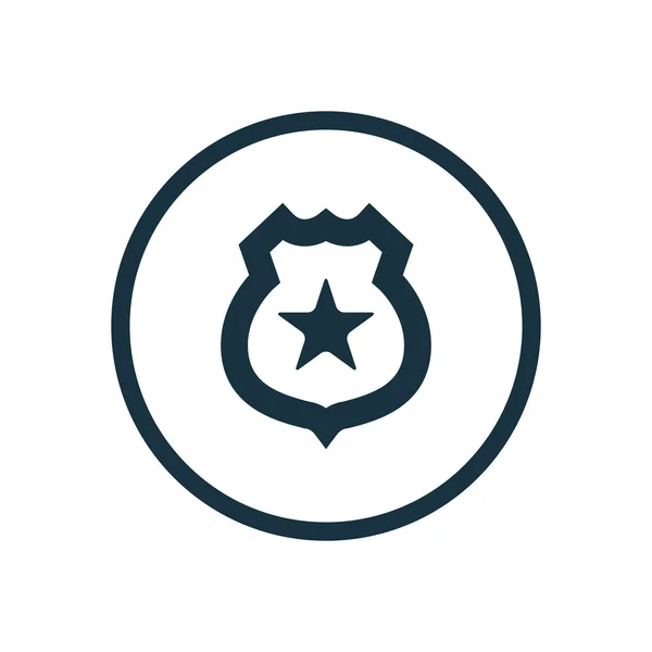 Vector police sign icon — Stock Vector © gwisl #107087160