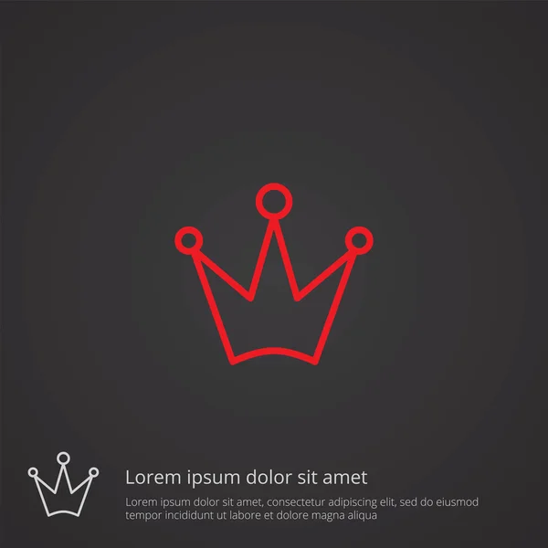 Crown outline icon Vector Art Stock Images | Depositphotos