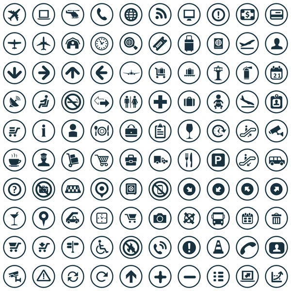386 100 airport icons Vector Images, Royalty-free 100 airport icons ...