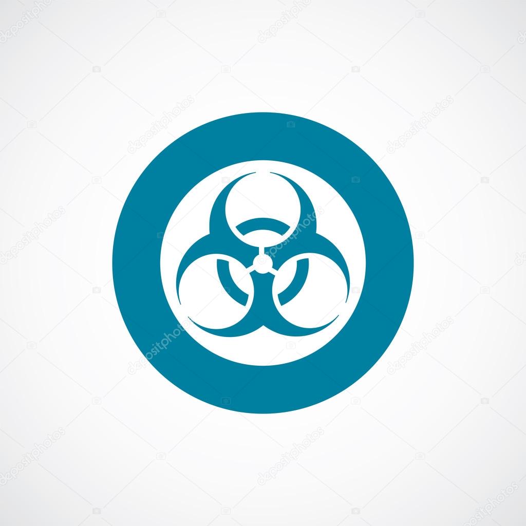 Blue Biohazard Sign