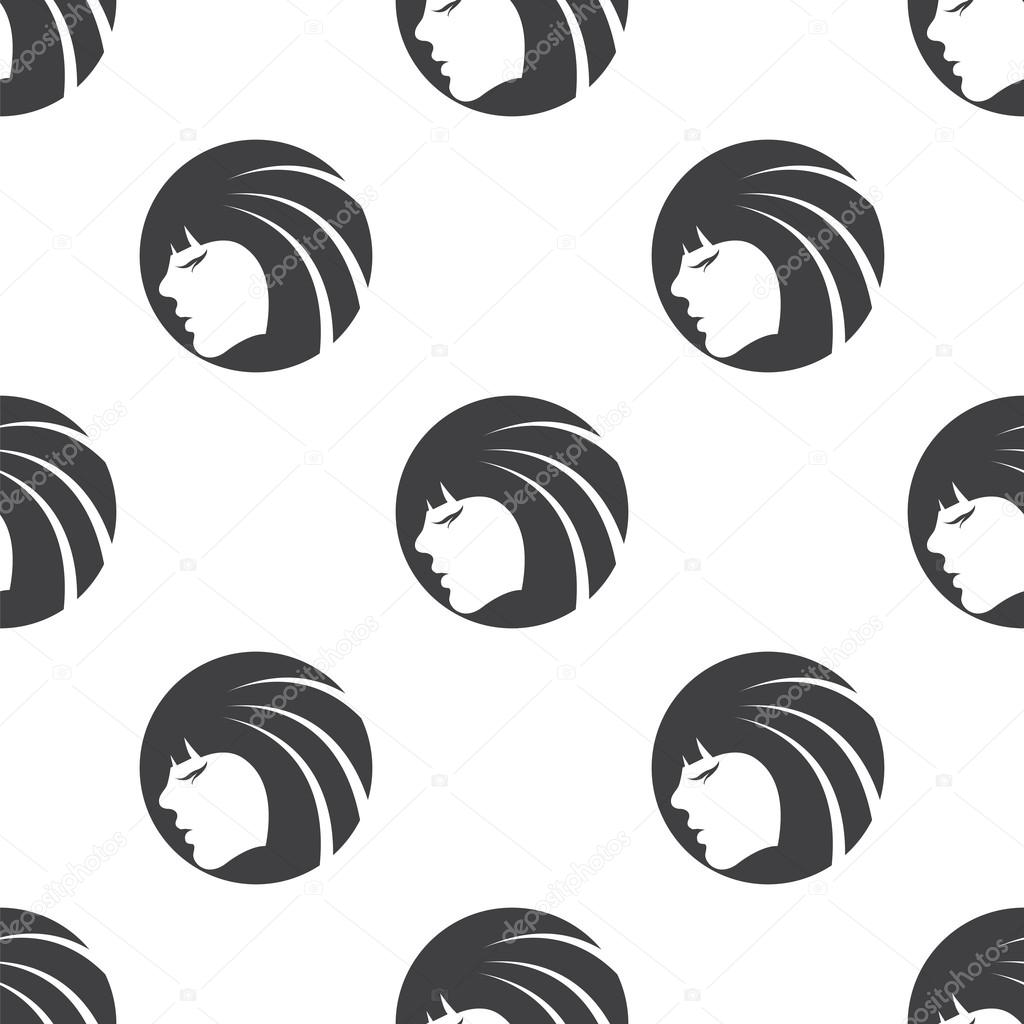 Beauty girl face, vector seamless pattern Stock Vector by ©rashad ...