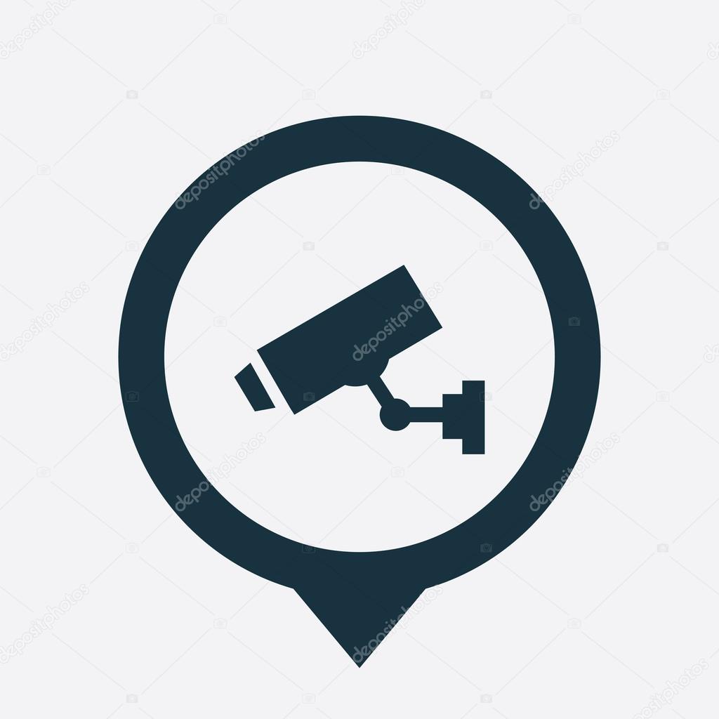 Security camera icon map pin Stock Vector Image by ©rashad_ashurov ...