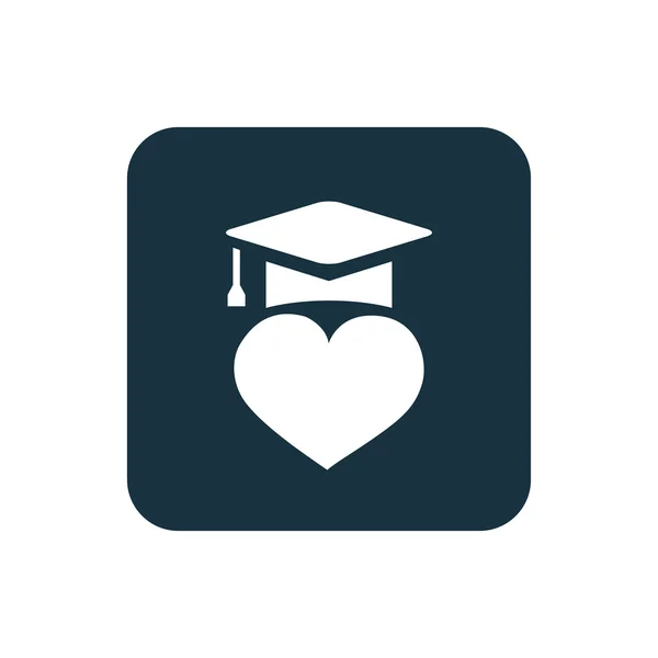 Love education icon Rounded squares button Stock Vector Image by ...