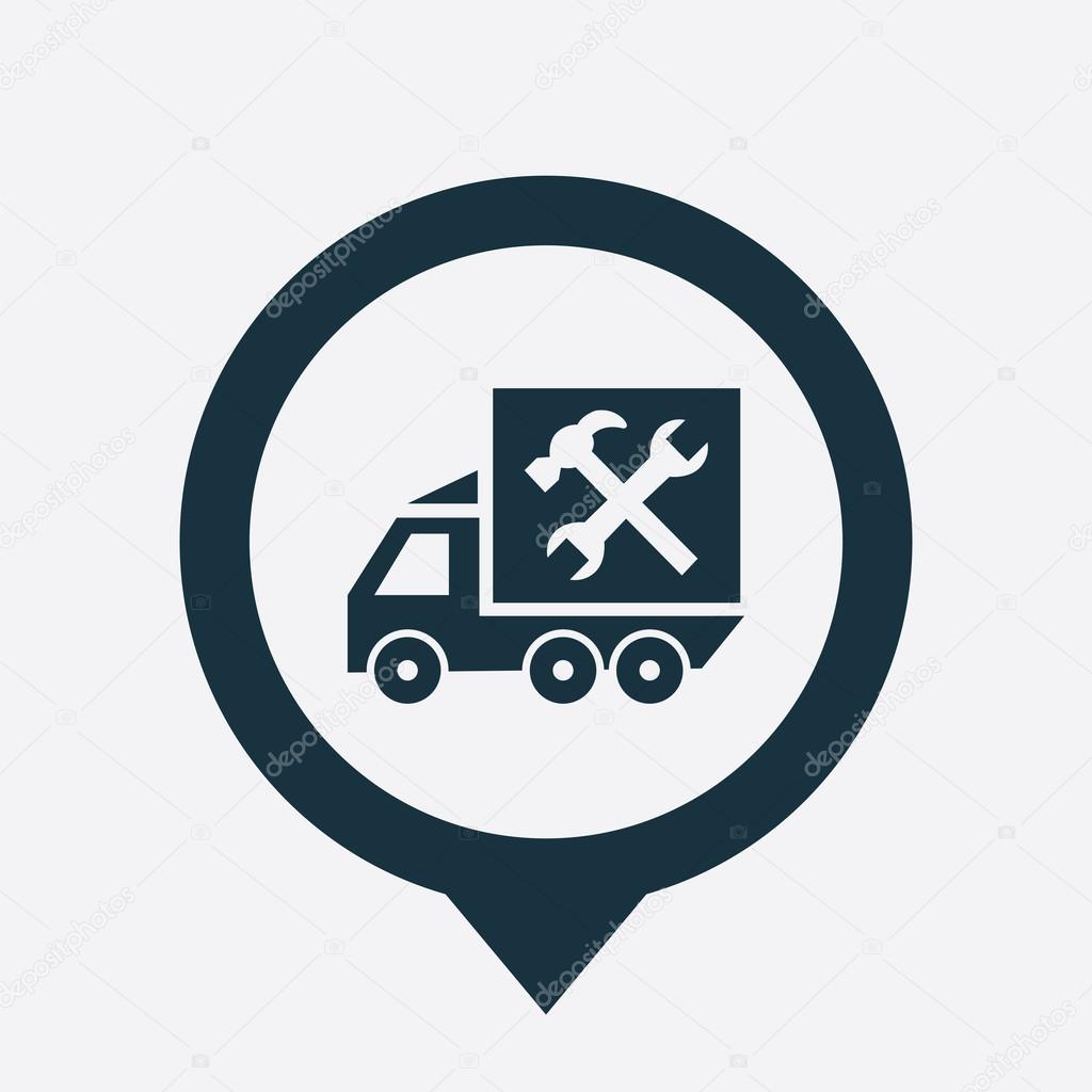 Car service icon map pin Stock Vector Image by ©rashad_ashurov #71992527