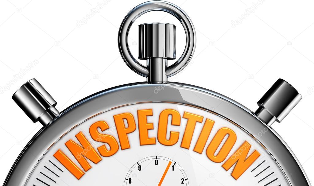 Stopwatch with a inspection icon — Stock Photo © Frank-Peters #95488482
