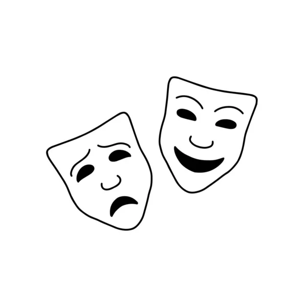 Drama Masks Drawings
