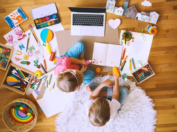 Kids making crafts Stock Photos, Royalty Free Kids making crafts Images ...