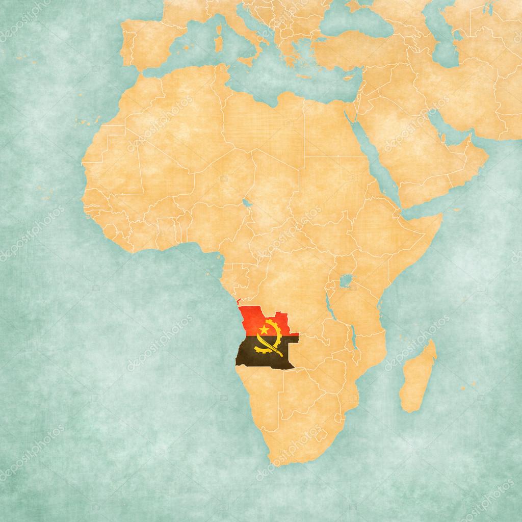 Mapa de África - Angola 2023