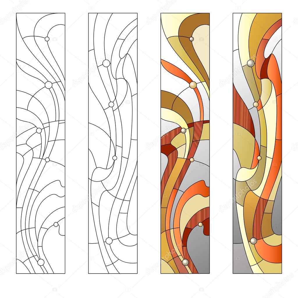 Stained glass pattern Stock Vector Image by ©gamiag #96503878