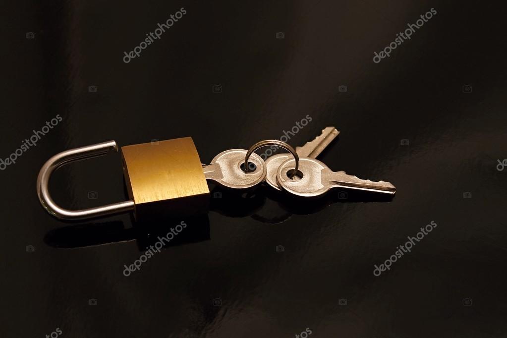 Padlock and keys — Stock Photo © yommy8008 #53227673