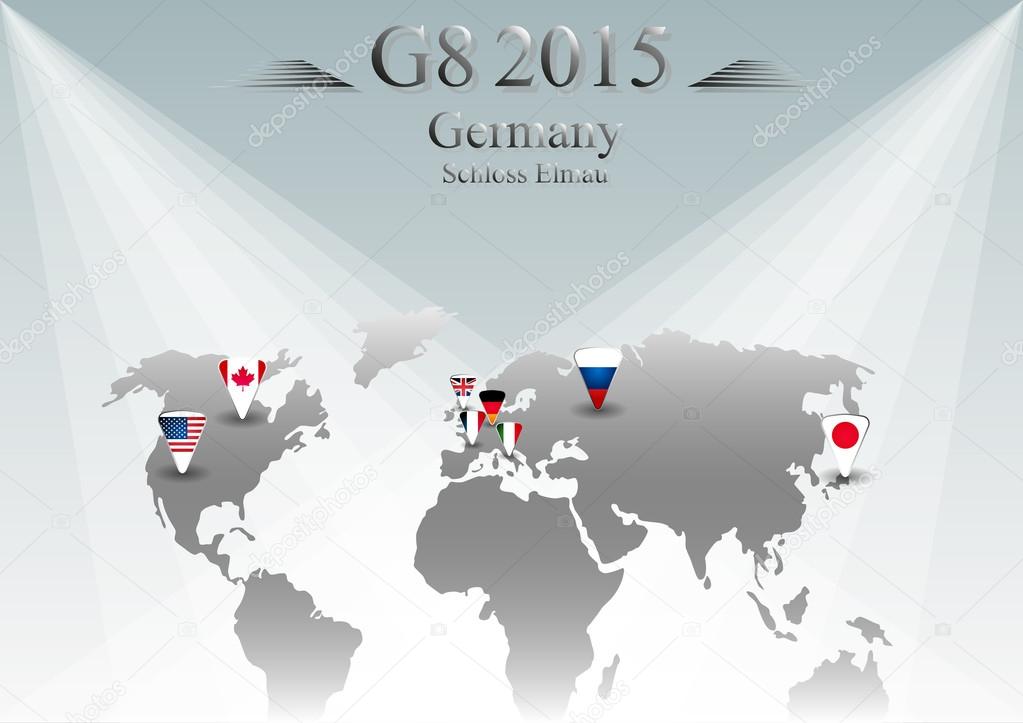 G8 summit infographic Stock Vector by ©yommy8008 59698255