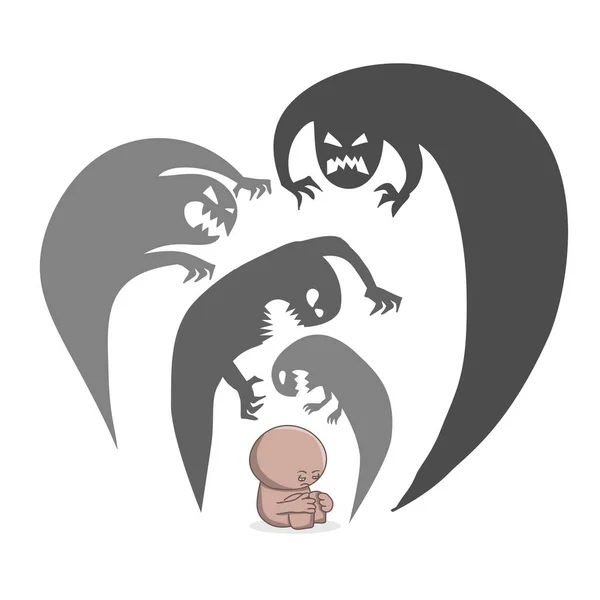 Monsters stress Vector Art Stock Images | Depositphotos