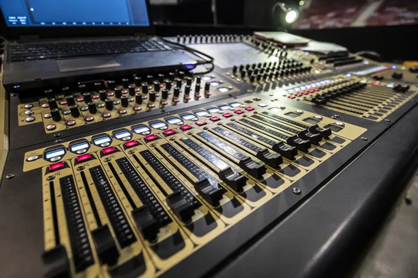 Sound music mixer control panel - Stock Image - Everypixel