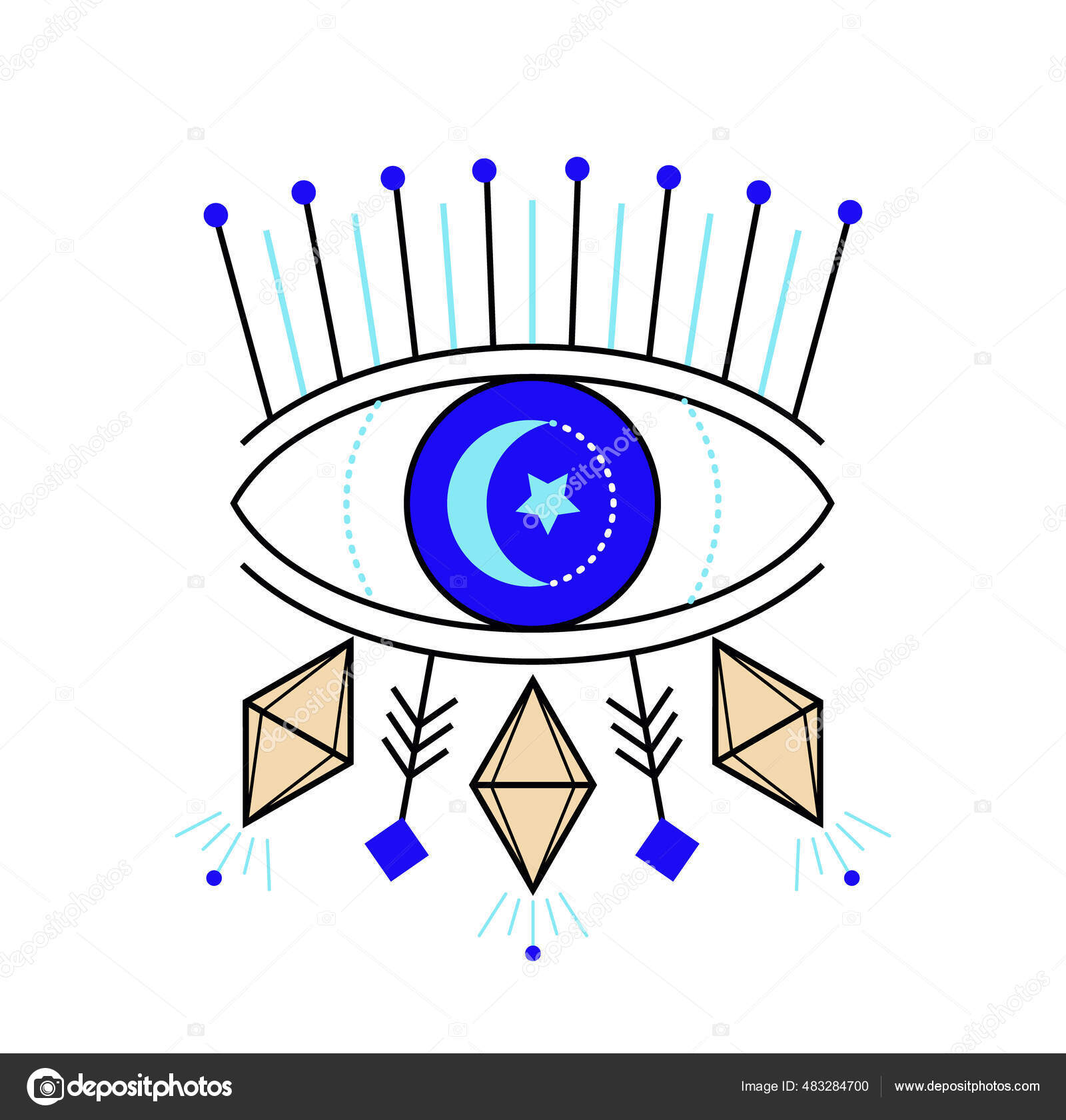 Evil Eye Symbol Drawing