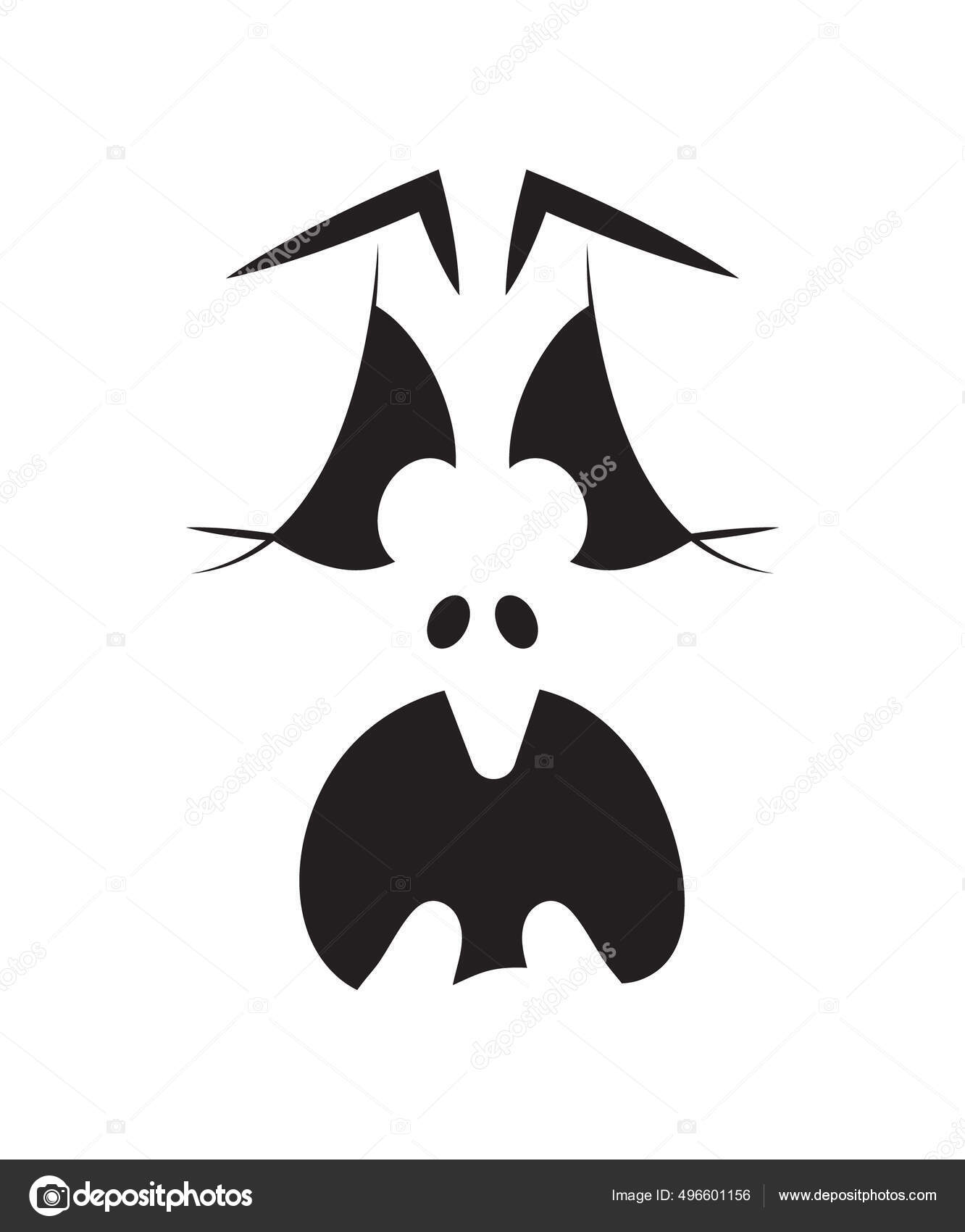 Scary Halloween Face Clip Art