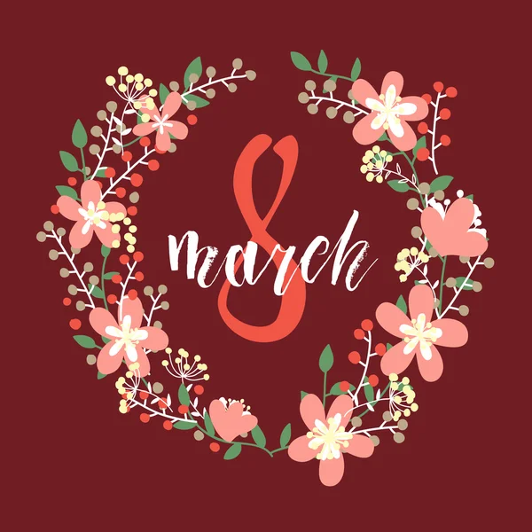 8 March design card — Stock Vector © artnis #106155478