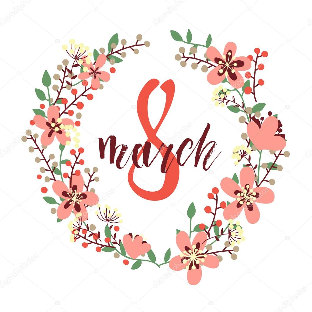 8 March design card — Stock Vector © artnis #106155478