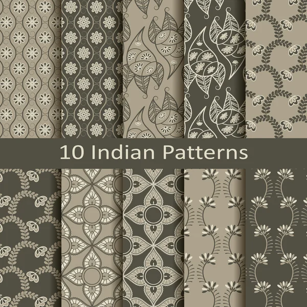 Indian patterns vector Vector Art Stock Images | Depositphotos