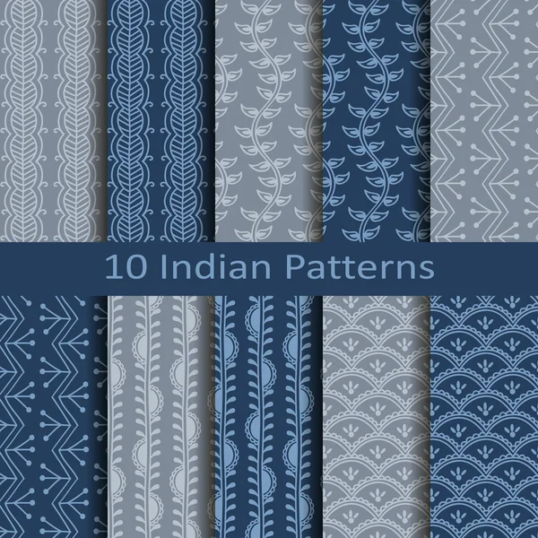 Indian patterns vector Vector Art Stock Images | Depositphotos