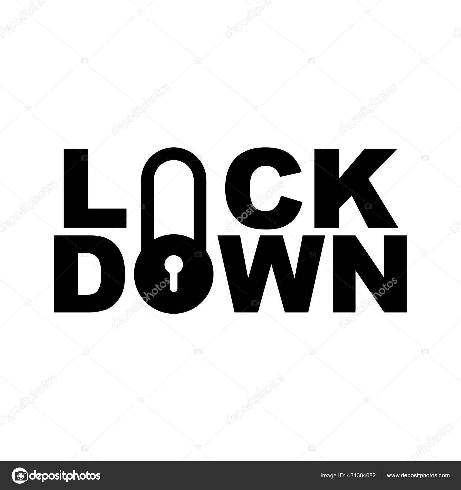 Lockdown Vector Icon Logo Coronavirus Global Quarantine Illustration ...