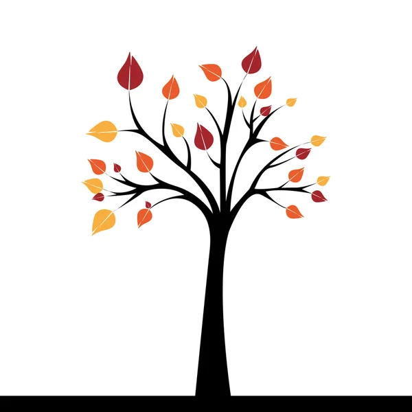 Art Tree Silhouette — Stock Vector © ibphoto #9693211