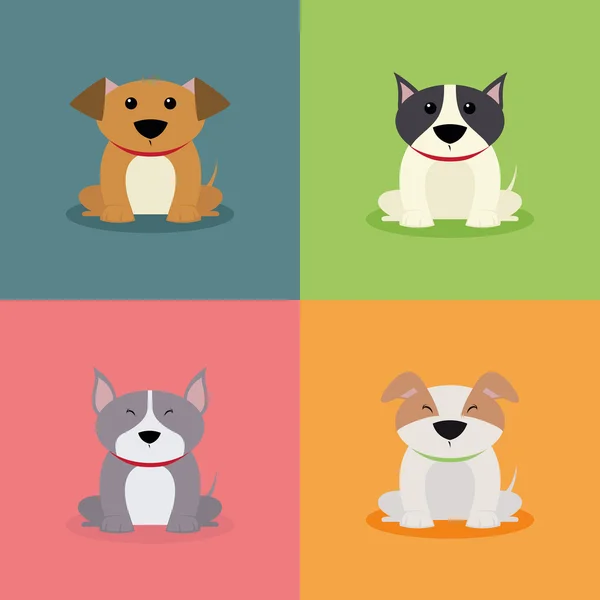 Cute cartoon honden — Stockvector © DAVIDS47 #94563546