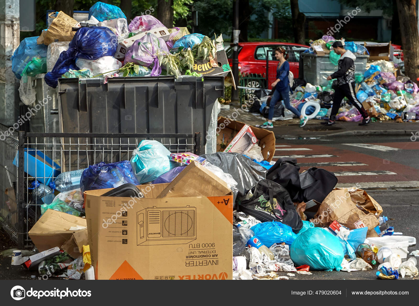 Bucharest Romania June 2021 Garbage Streets Sector Bucharest Mayor ...
