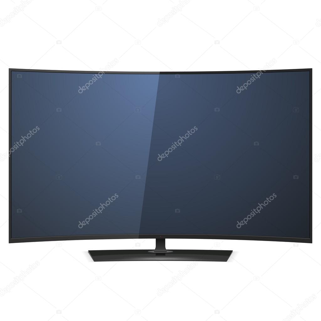 Vector Curved TV — Stock Vector © dashadima #81670274